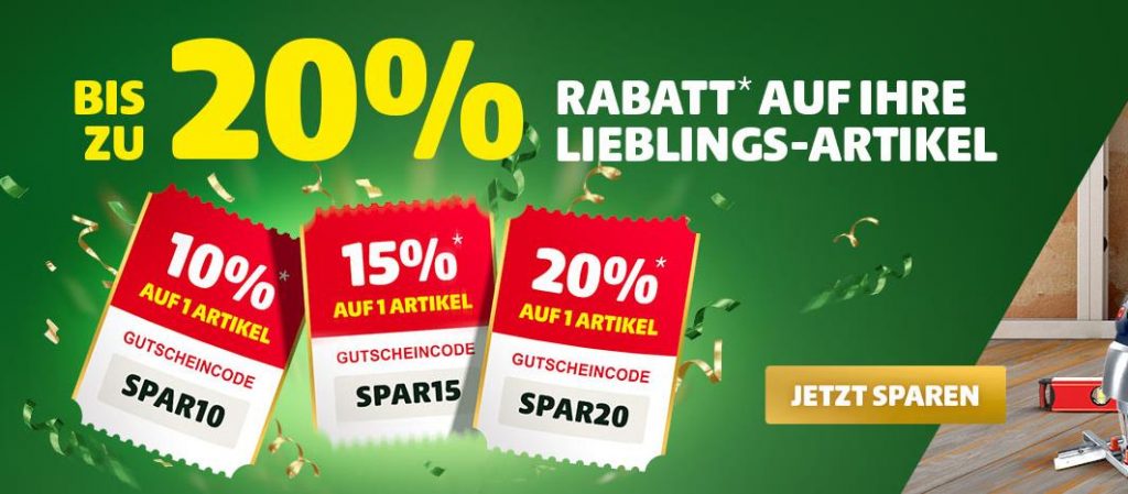 Hagebaumarkt: Bis zu 20% Rabatt auf eure Lieblings-Artikel + 10 ...