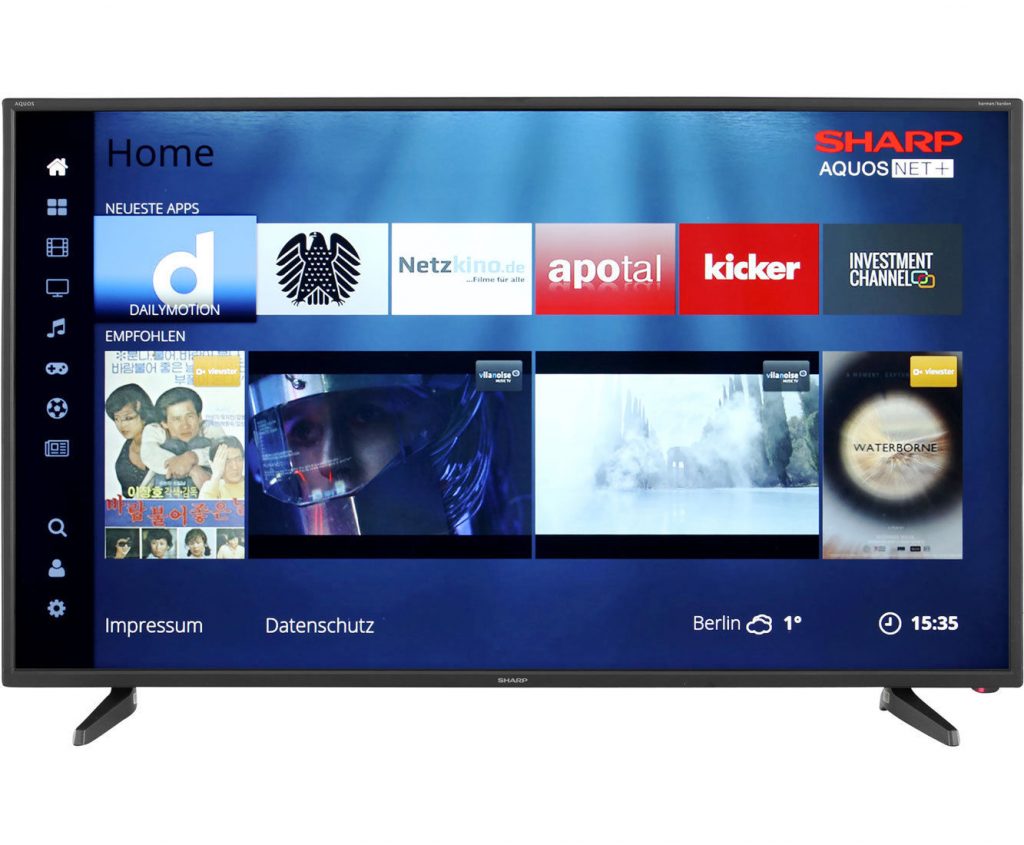 Sharp LC-43FG5242E Full HD LED Fernseher 109 cm [43 Zoll] in Schwarz ...