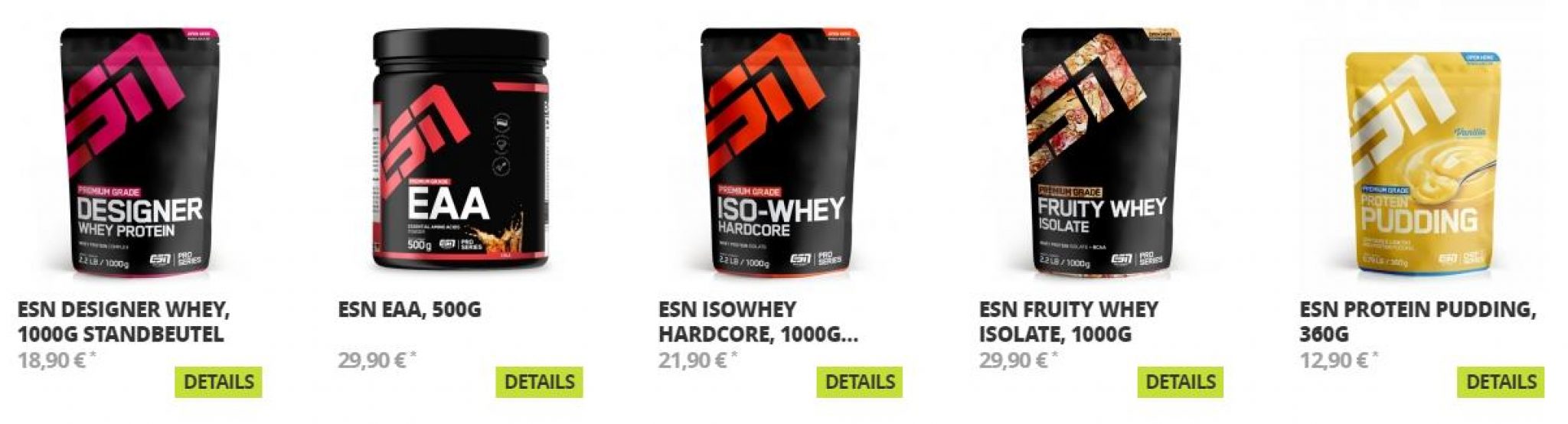 Fitmart: 25% Rabatt auf ESN Topseller und 20% Rabatt auf ESN Sportswear ...