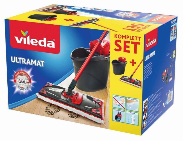 Vileda Wischer Set: Ultramat 2in1 Bodenwischer + Wischmop Eimer für 23 ...
