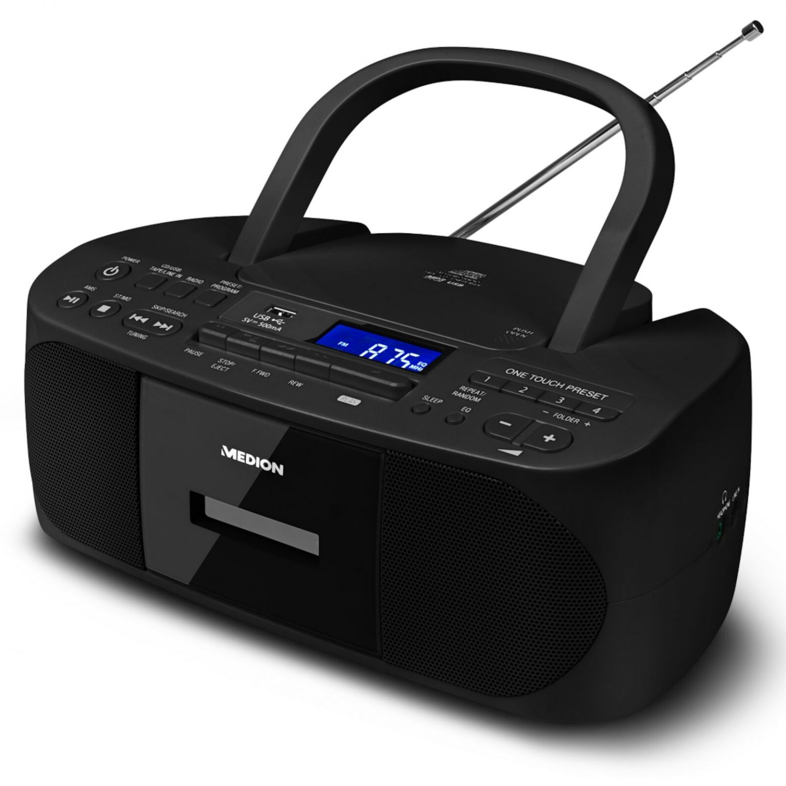 MEDION LIFE Stereo Sound System Boombox tragbar CD MP3 Player USB ...